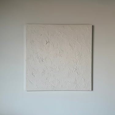1990's Large Vintage Minimalist Abstract Textural Plaster - Gesso ...