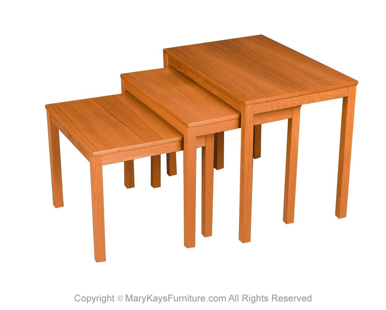 Danish Mid Century Modern Teak Nesting Tables | Mary Kay's Furniture ...
