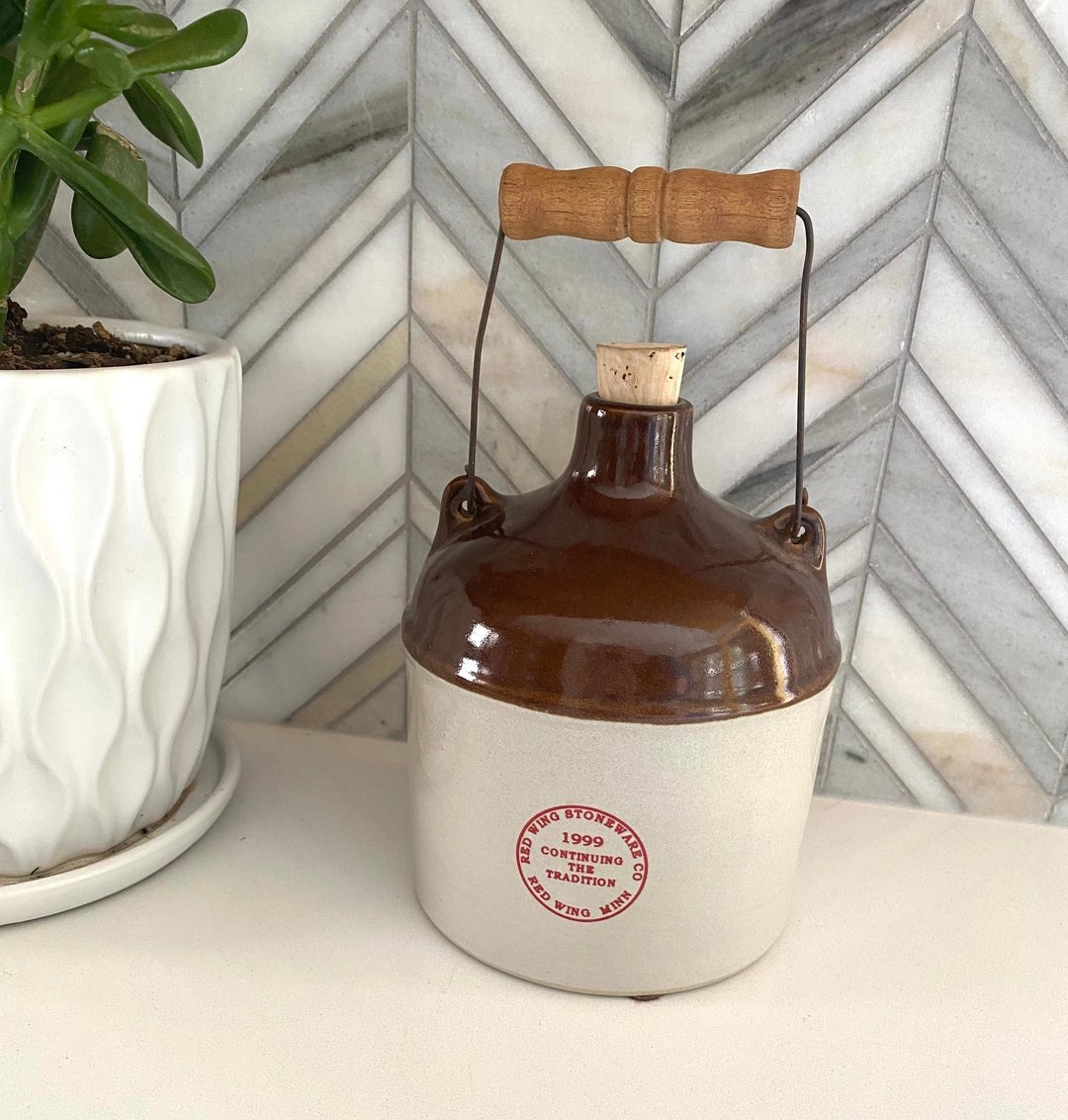 Red Wing Stoneware Jug, Collectible, Collector's Convention 1999 ...