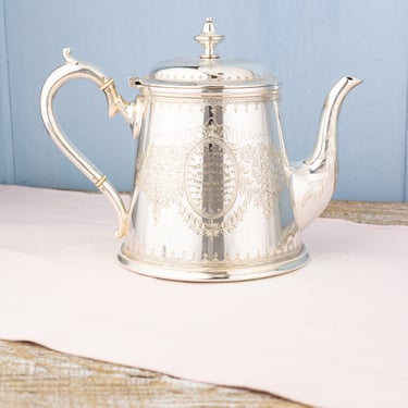 Victorian Silverplate Commemorative Teapot | Posh Chicago - Chicago, IL ...