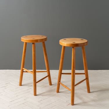 Pair of Studio Maple Counter Stools | Reside | Cambridge, MA