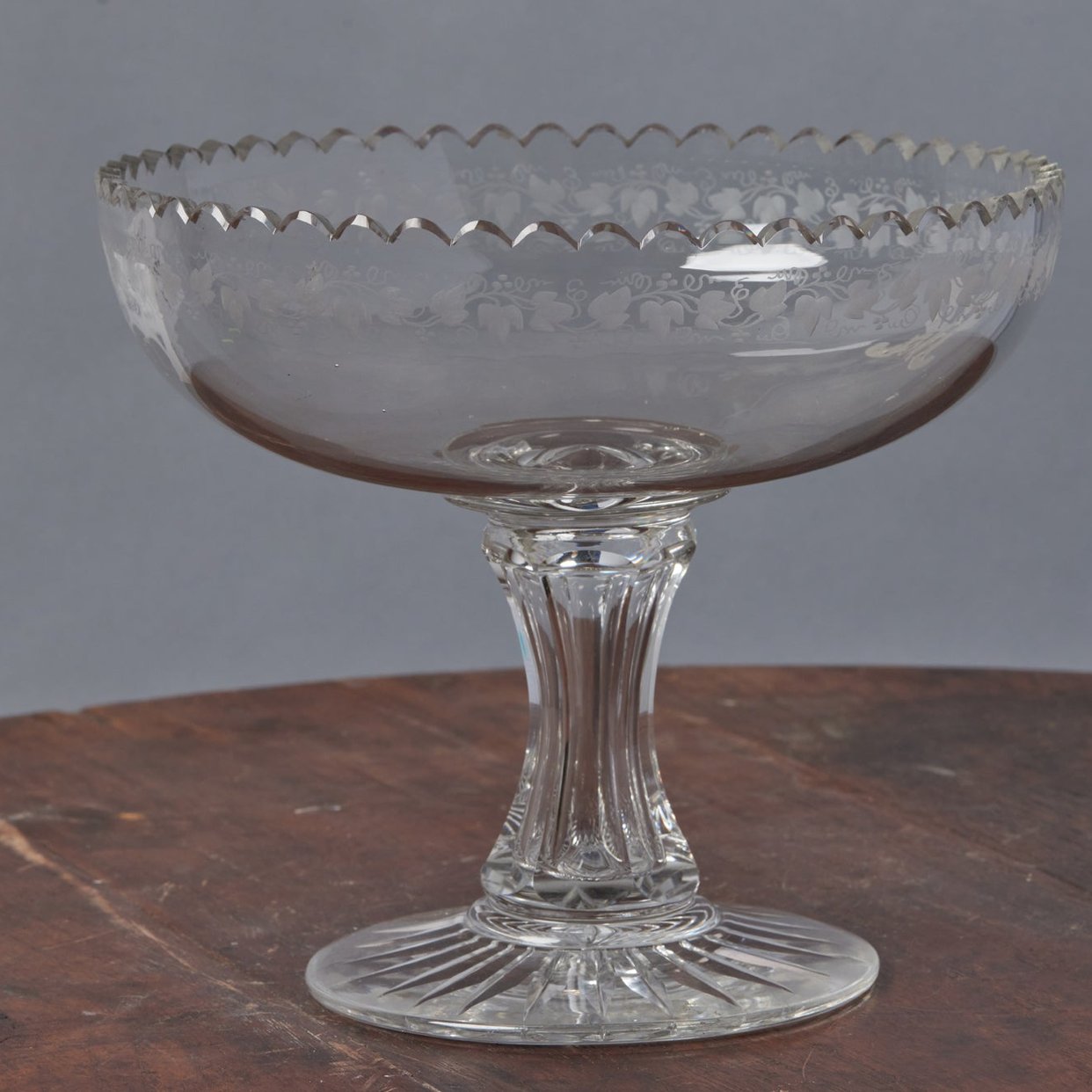 19th Century Blown & Cut Compote | Michael Trapp - West Cornwall, CT ...