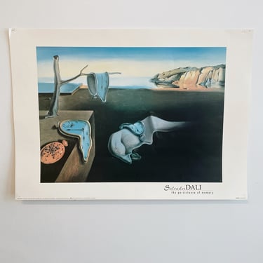 The Persistence of Memory, Salvador Dali 1992 USA Litho Poster ...