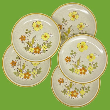 Vintage Dinner Plates 1980s Retro Size 10.5" D + Hearthside + Garden ...