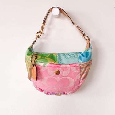Y2K Coach Hampton Pastel Patchwork Shoulder Bag | Lost Girls Vintage ...