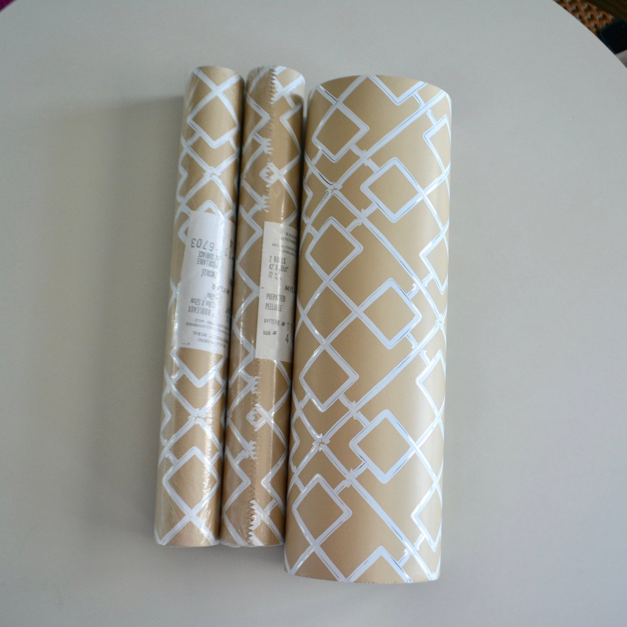 Vintage Retro 70s Decorative Wall Covering. Beige Bamboo | Dans l'Ere ...