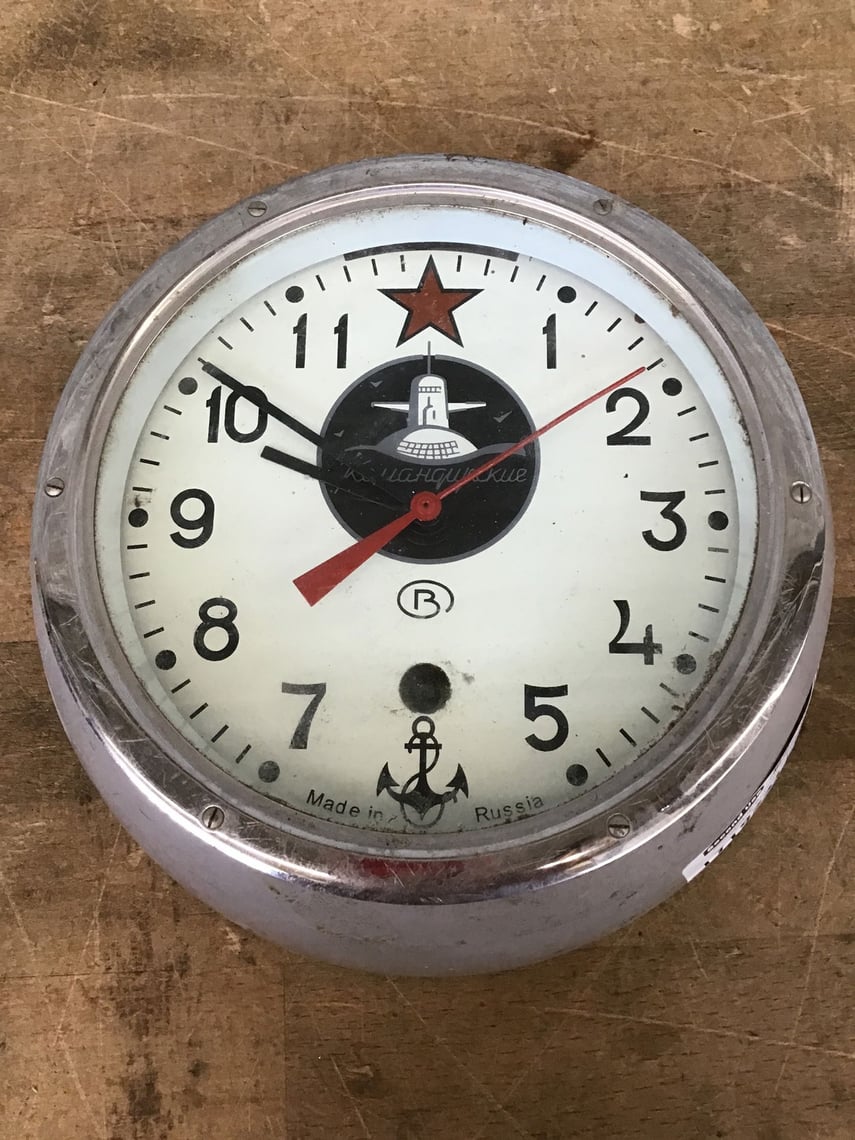 Vostok Russian Submarine Wall Clock (Seattle) | Second Use | Seattle ...