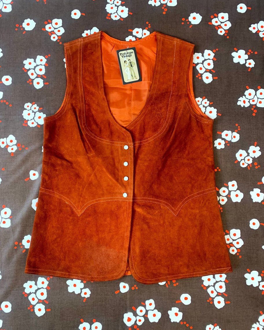 Copper Suede Vest | Prototype Vintage | Austin, TX
