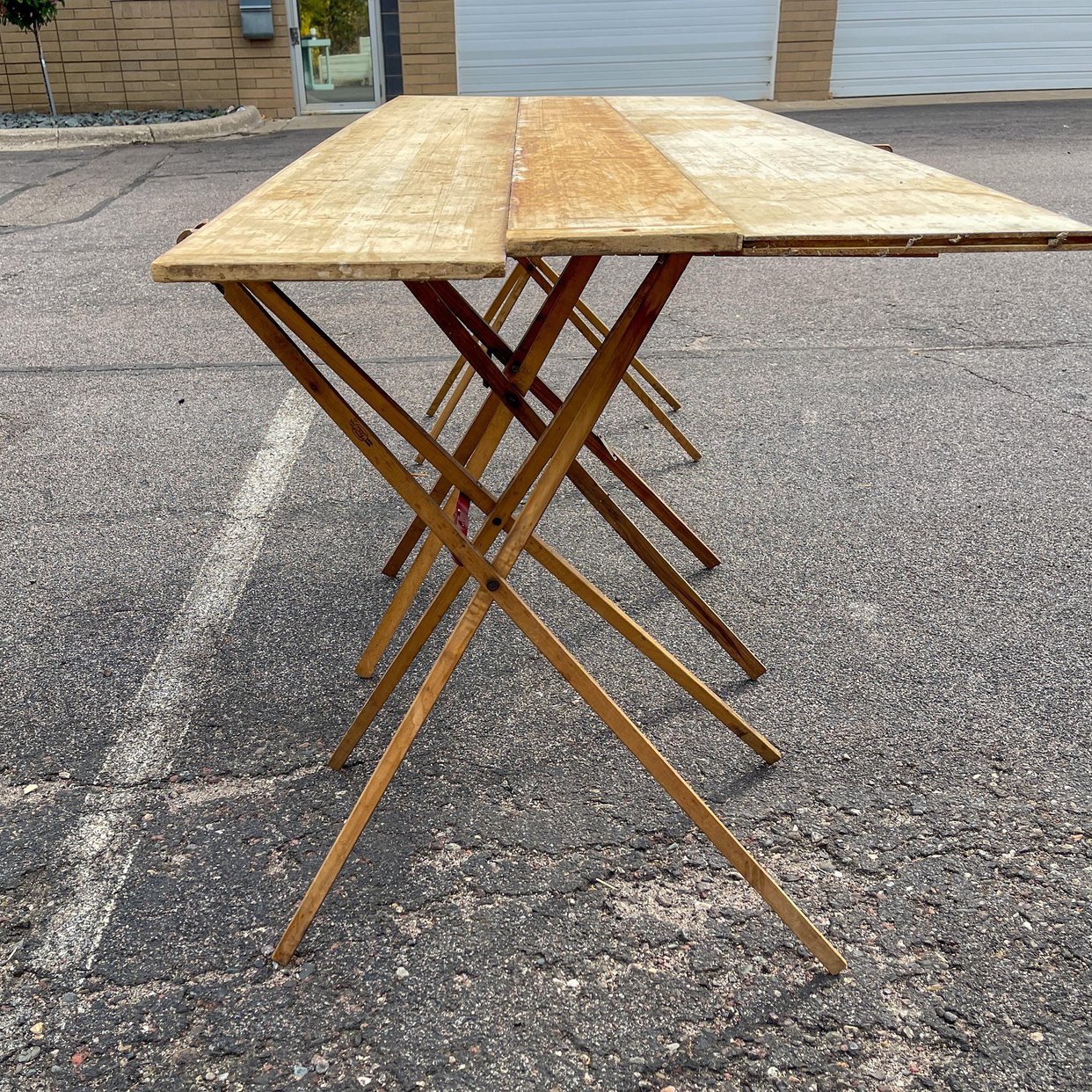 Antique Wallpaper Table Wallpaper Hanging Table Vintage Wood ...