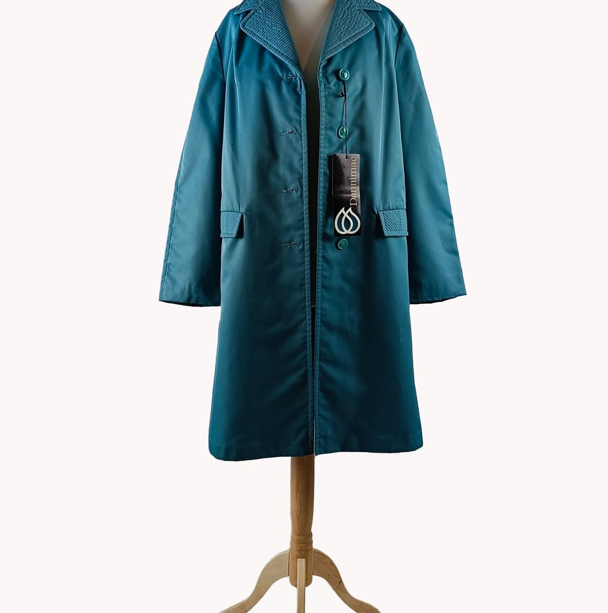 Dannimac 1960s Turquoise Blue Duster Coat British Vintage | Vintage ...