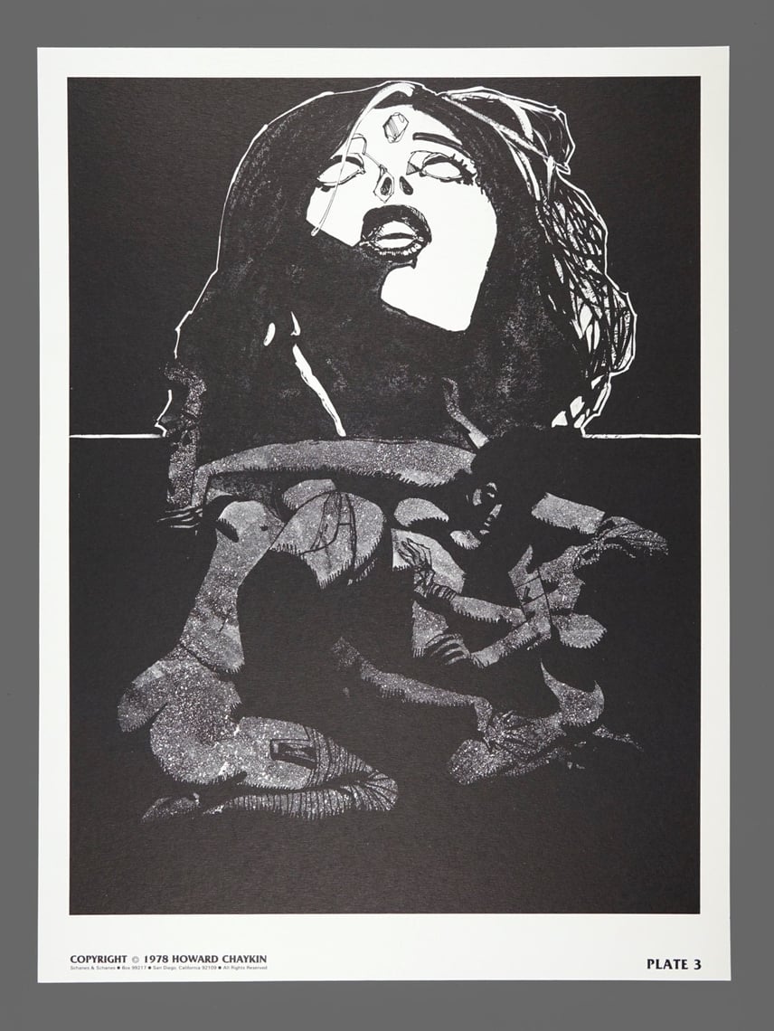 1978 Howard Chaykin Print Cody Starbuck Limited Edition 505/1000 Black ...
