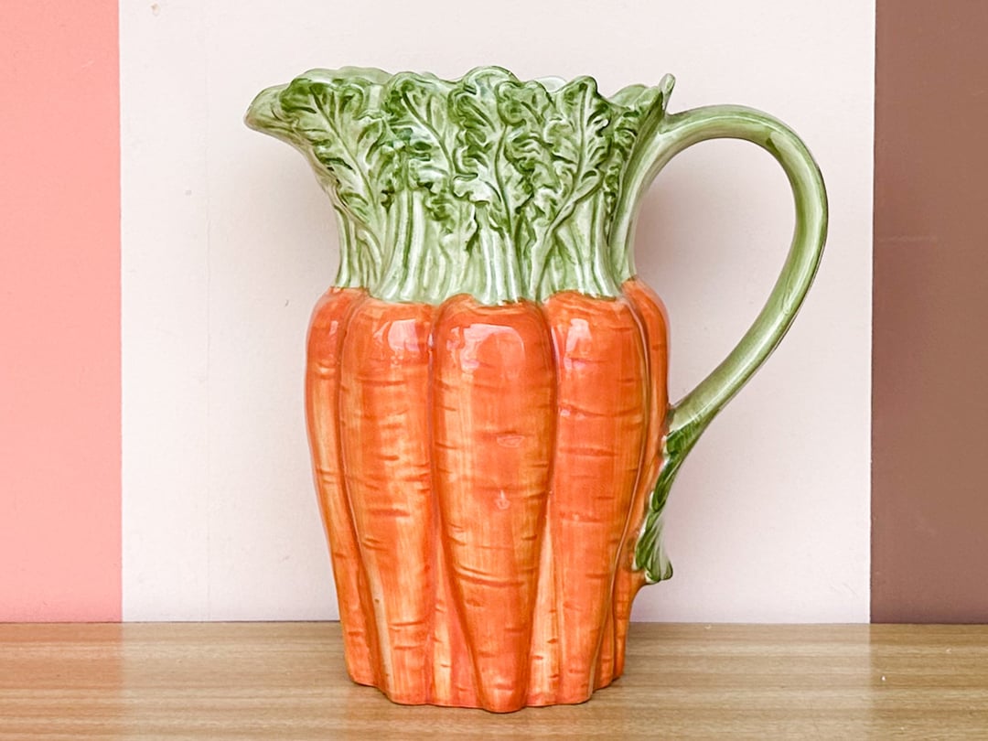 Fitz and Floyd Carrot Pitcher | Palm Beach Regency | Lake Park, FL