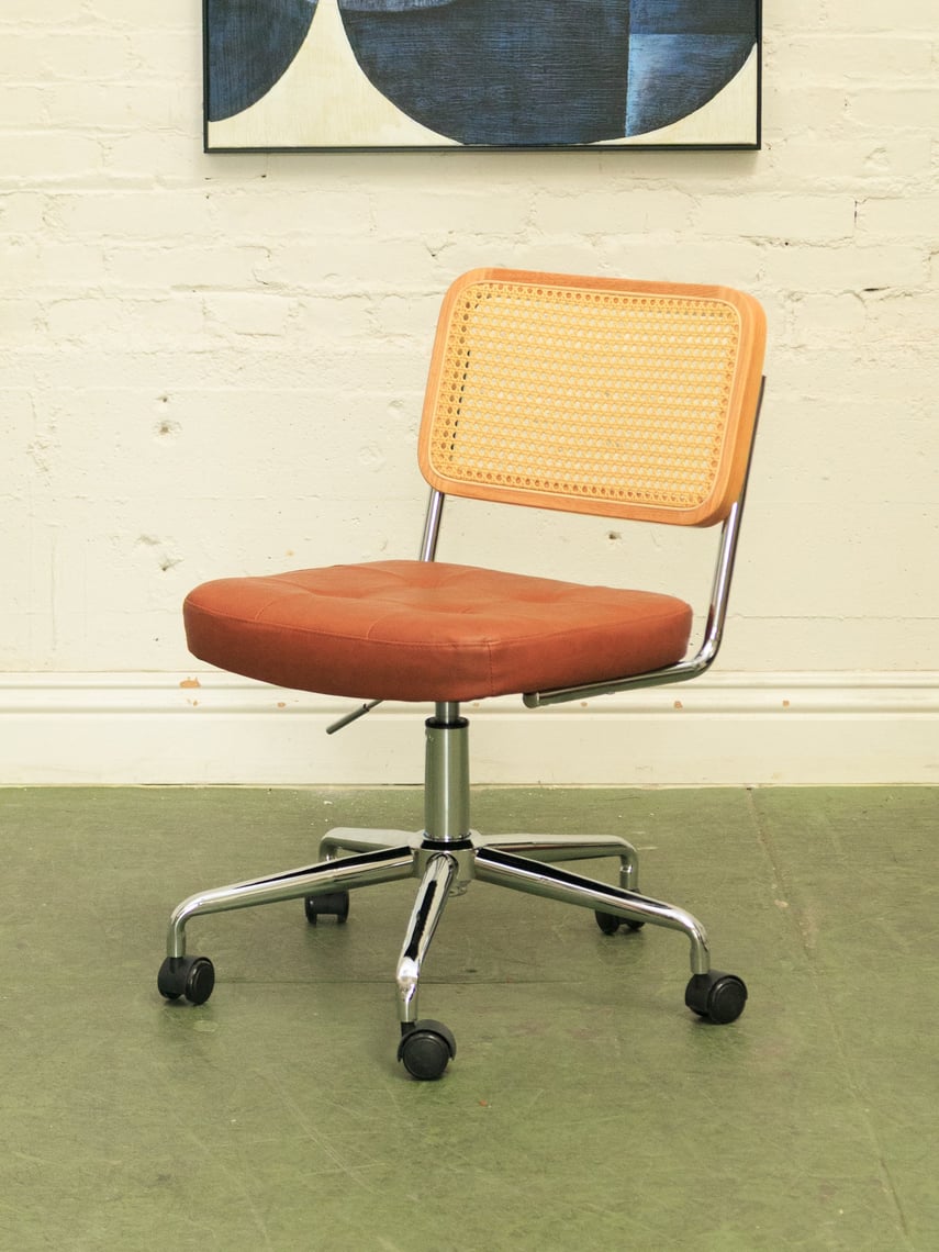 Armless Rattan Office Chair | Sunbeam Vintage | Highland Park - Los ...