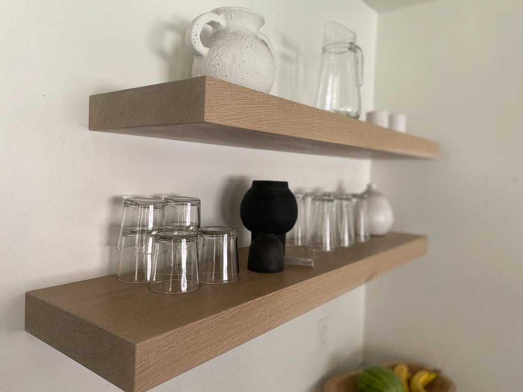 Floating Shelf - Thick Solid Wood / Wall Decor / Shelving Shelves ...