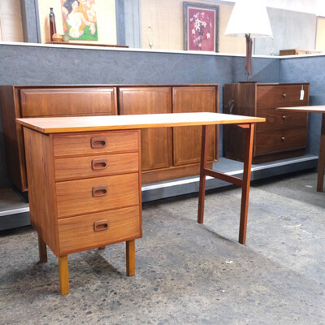 Small Teak Desk | Midcentury Furniture Warehouse of Philadelphia ...