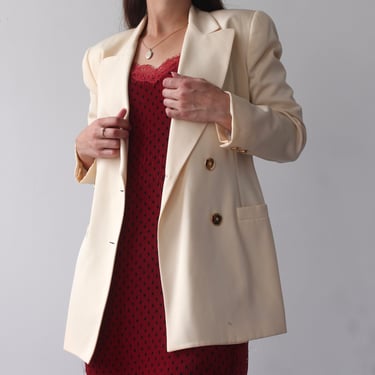 Vintage Ivory Tailored Blazer | Wornable | Philadelphia, PA