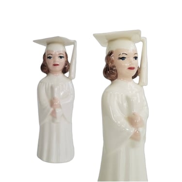Vintage Female Graduate Figurine / Ceramic Graduation Statue / Vintage ...