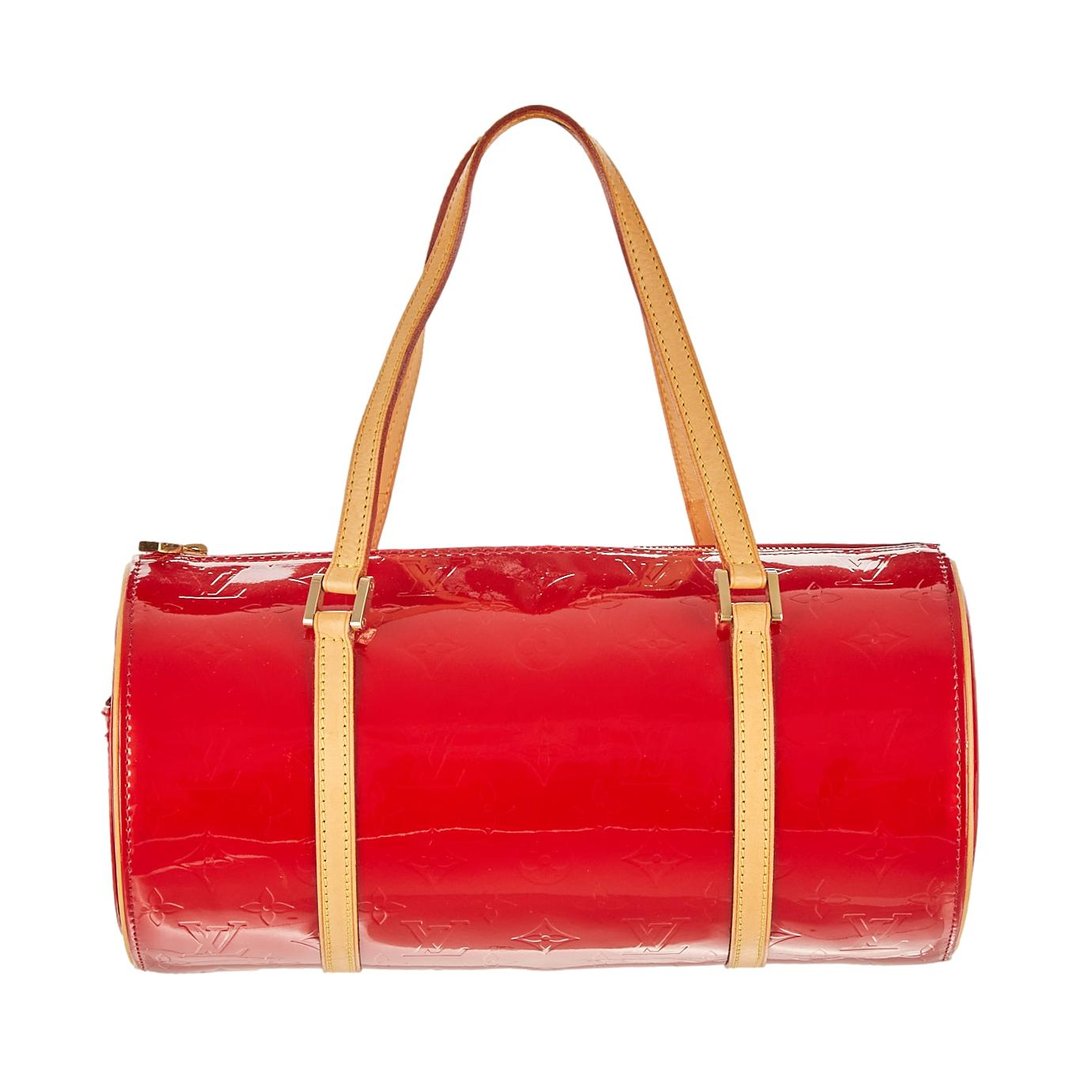Louis Vuitton Red Monogram Cylinder Bag | Treasures of NYC | New York, NY