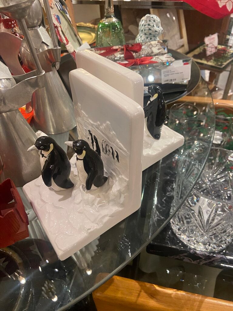 Otagiri 1980s penguin bookends | Warehouse 55 Chicago - West Town ...