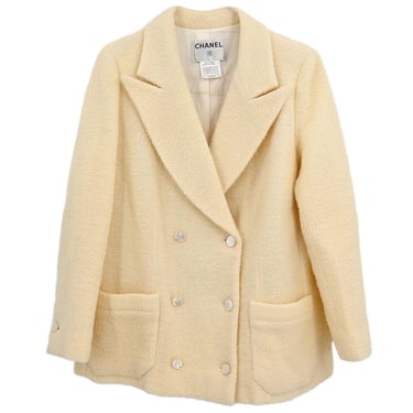 Chanel 2002 Double Breasted Jacket White #46 | AMORE - Tokyo, Japan | ATTIC