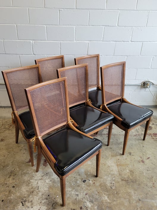 Mid Century Henredon Cane Back Dining Chairs set of 6 Wishbone Reserve Baltimore MD