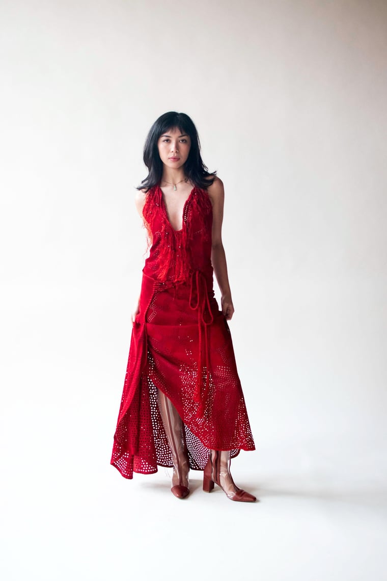 1970s Red Suede Dress | Rogerio | Female Hysteria | Boston, MA