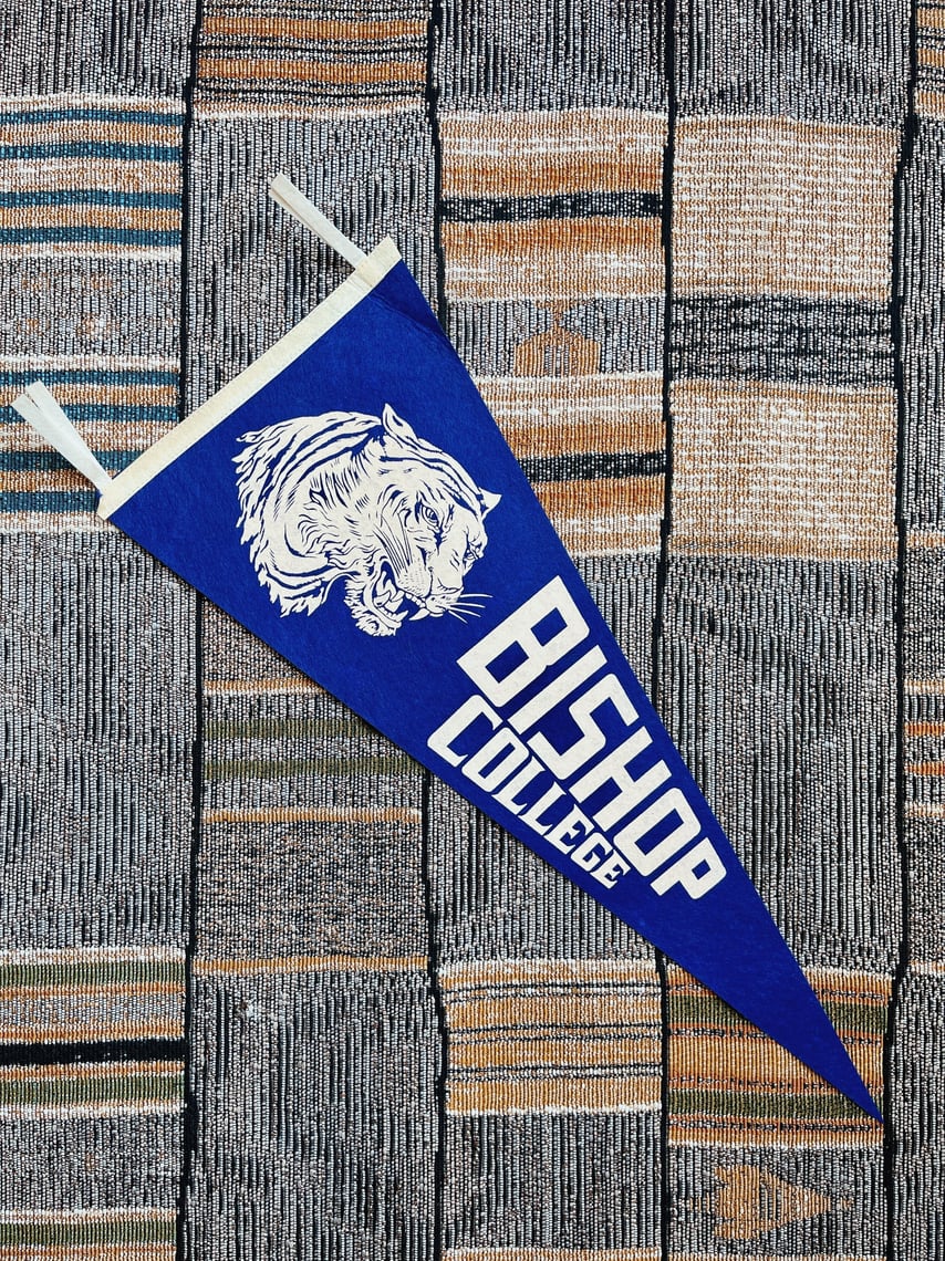 Vintage Rare Bishop College HBCU Pennant (1970's) | BLK MKT Vintage | Brooklyn, NY