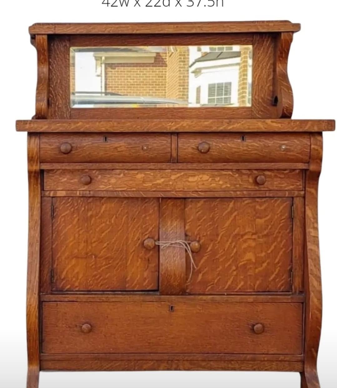 Antique Empire Buffet with Mirror, Sideboard, Traditional, Modern ...
