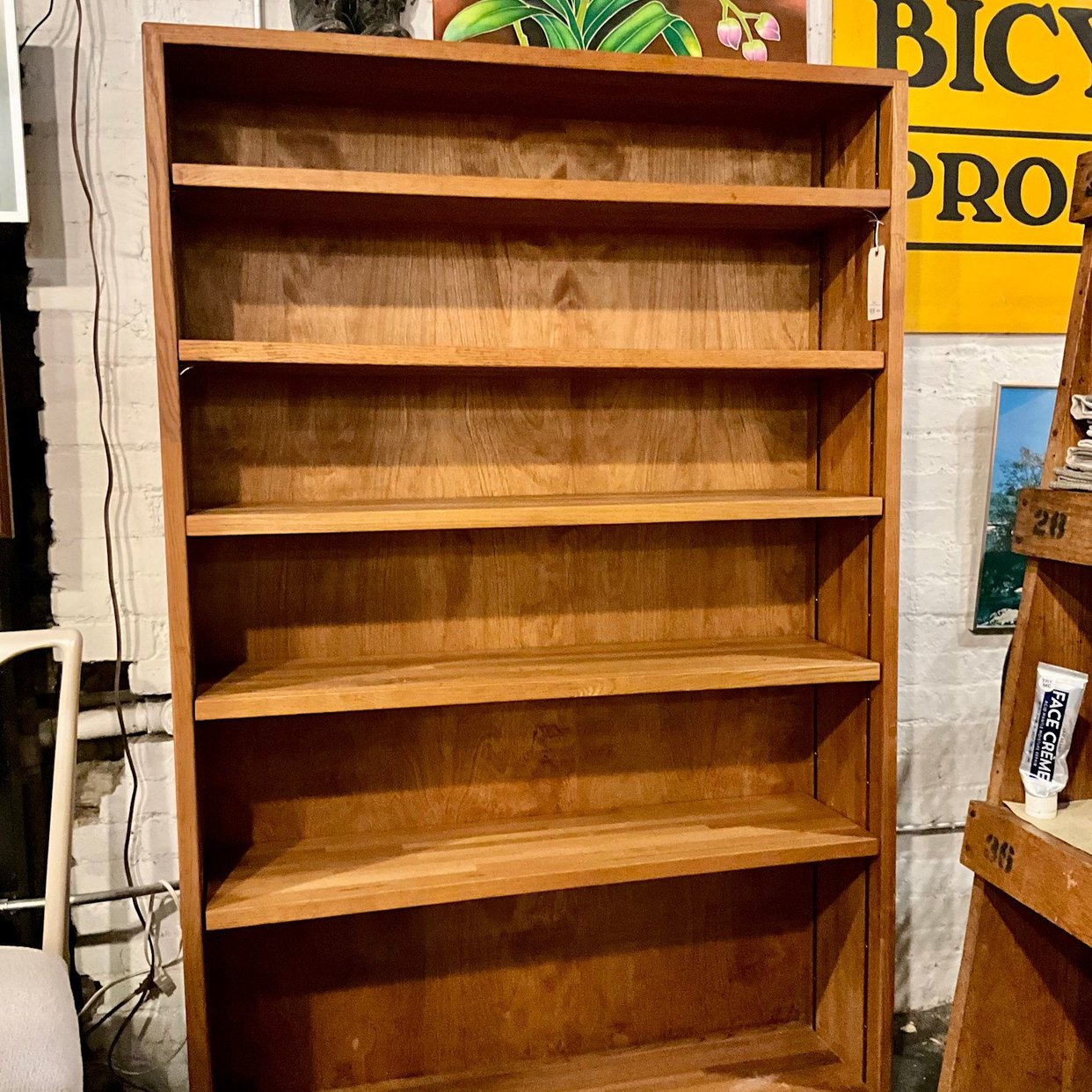 Solid Oak Butcher Block Bookcase | GoodWood - U St - Washington, DC | ATTIC