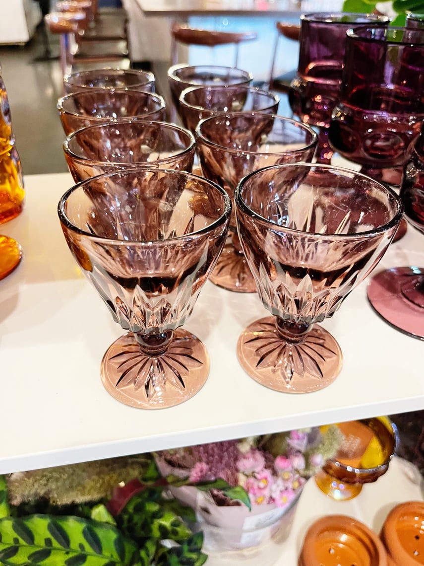 Vintage Hazel Atlas Moroccan Amethyst Glasses | Jungle and Loom ...
