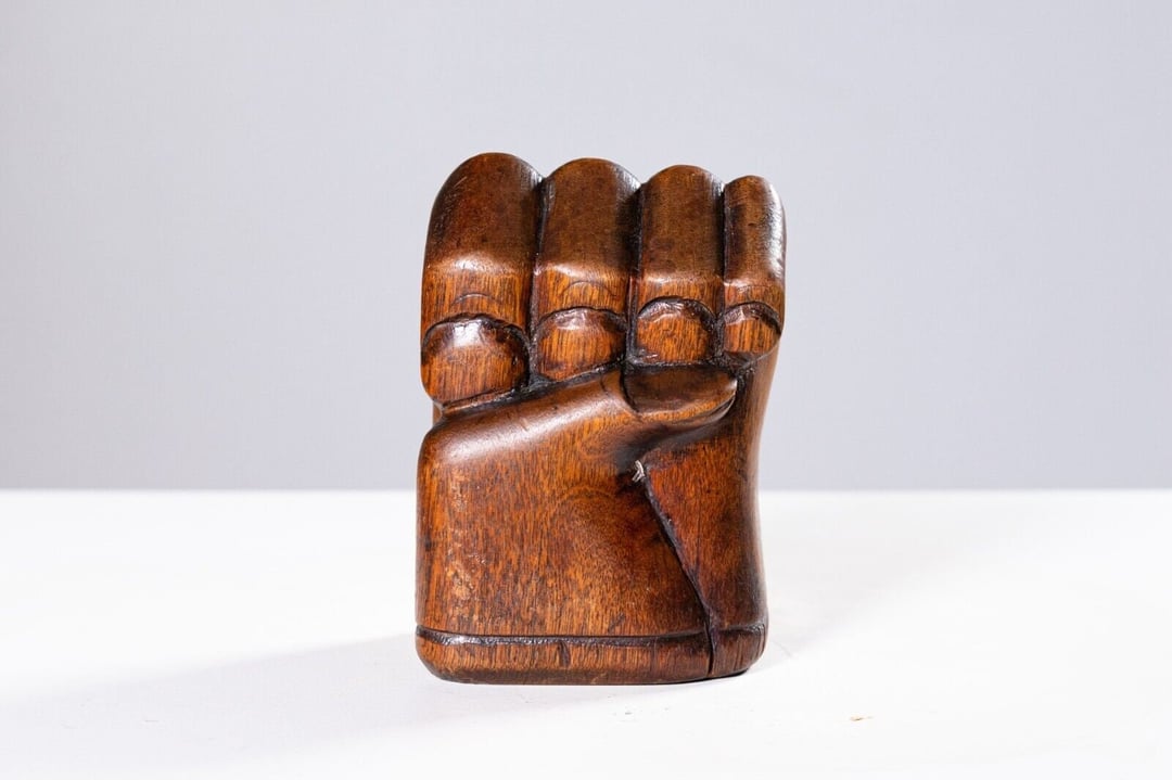 Vintage Mid Century Modern Sculpted Walnut Wood Snuff Box | Le Shoppe ...