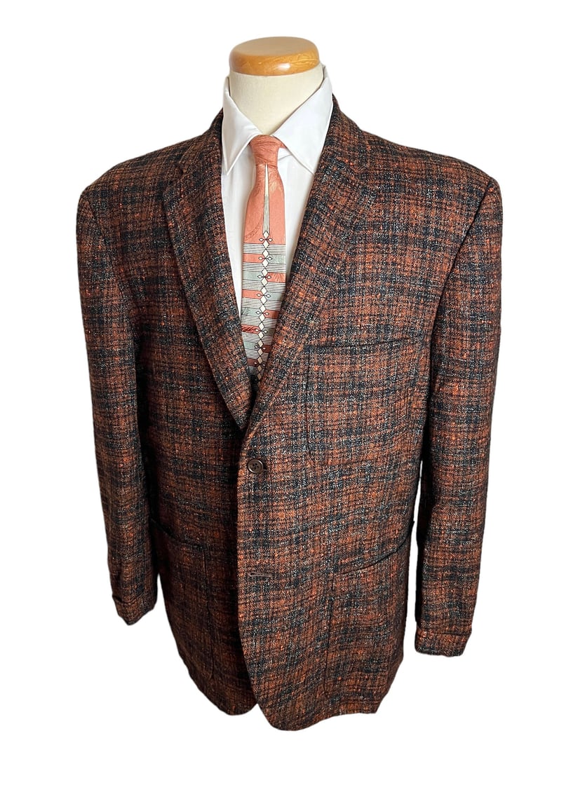 Vintage 1950s ATOMIC FLECK Wool Rockabilly Sport Coat ~ size 46 R ...