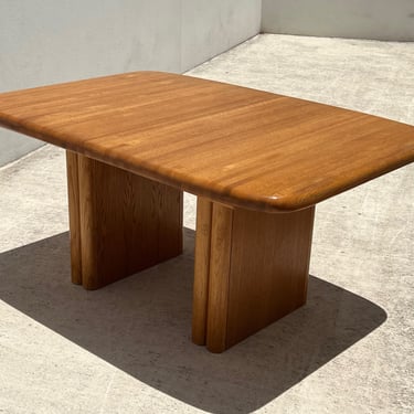 80s Oak Dining Table | Revival Vintage | North Loop - Austin, TX