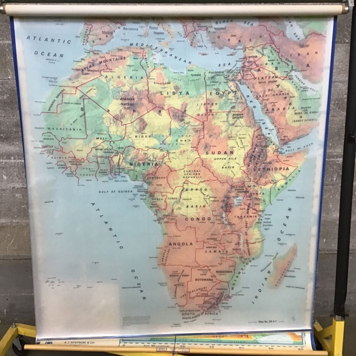 1960’s Map of Africa (Seattle) | Second Use - Seattle and Tacoma, WA ...