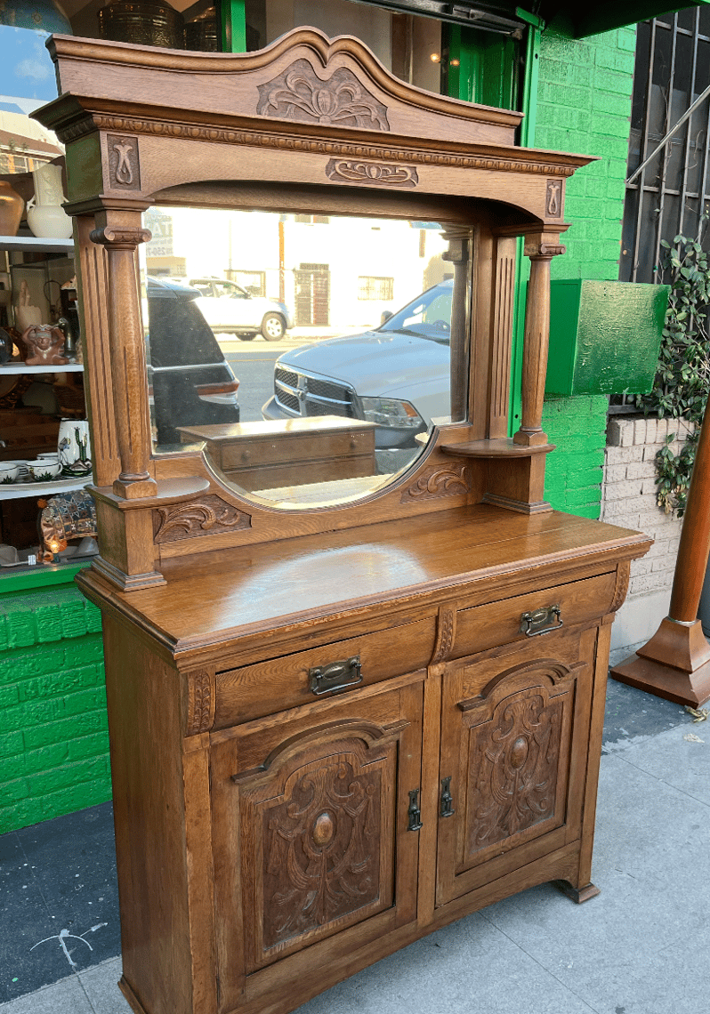 Loose Lipped | Antique English Sideboard Credenza in Oak | Casa ...