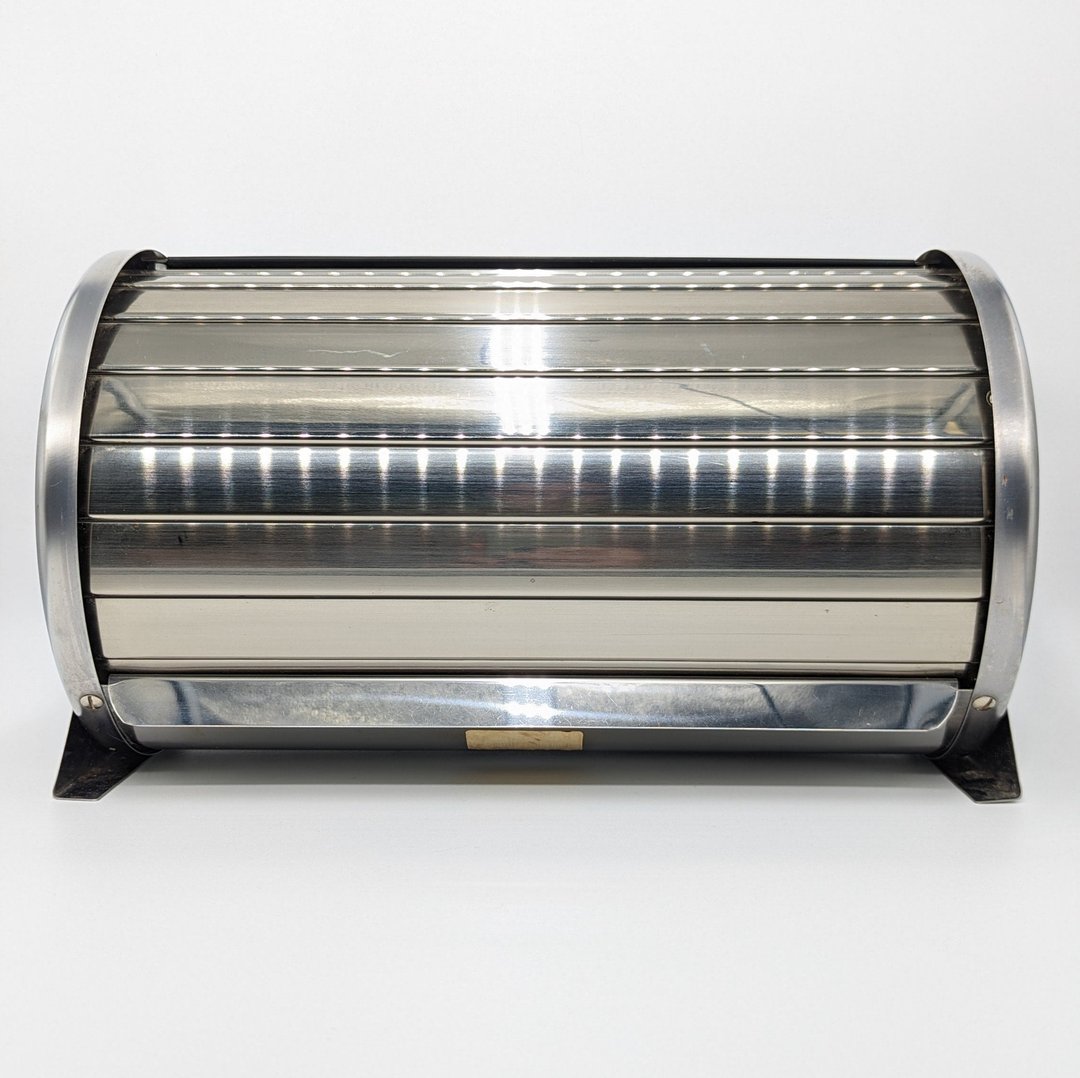Vintage 1960s Stahldesign Bauhaus- Silver Bread Box | Radio Vintage ...