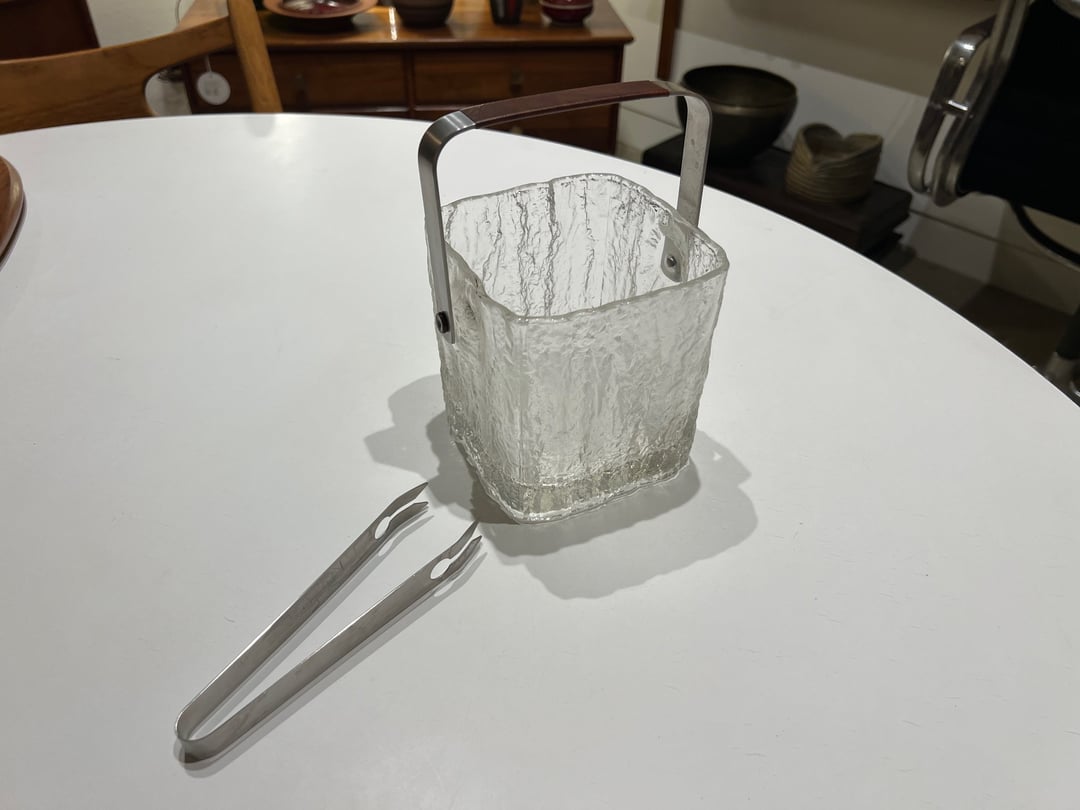 Japanese Hoya ice bucket and tongs | Modern for All | Upland, CA