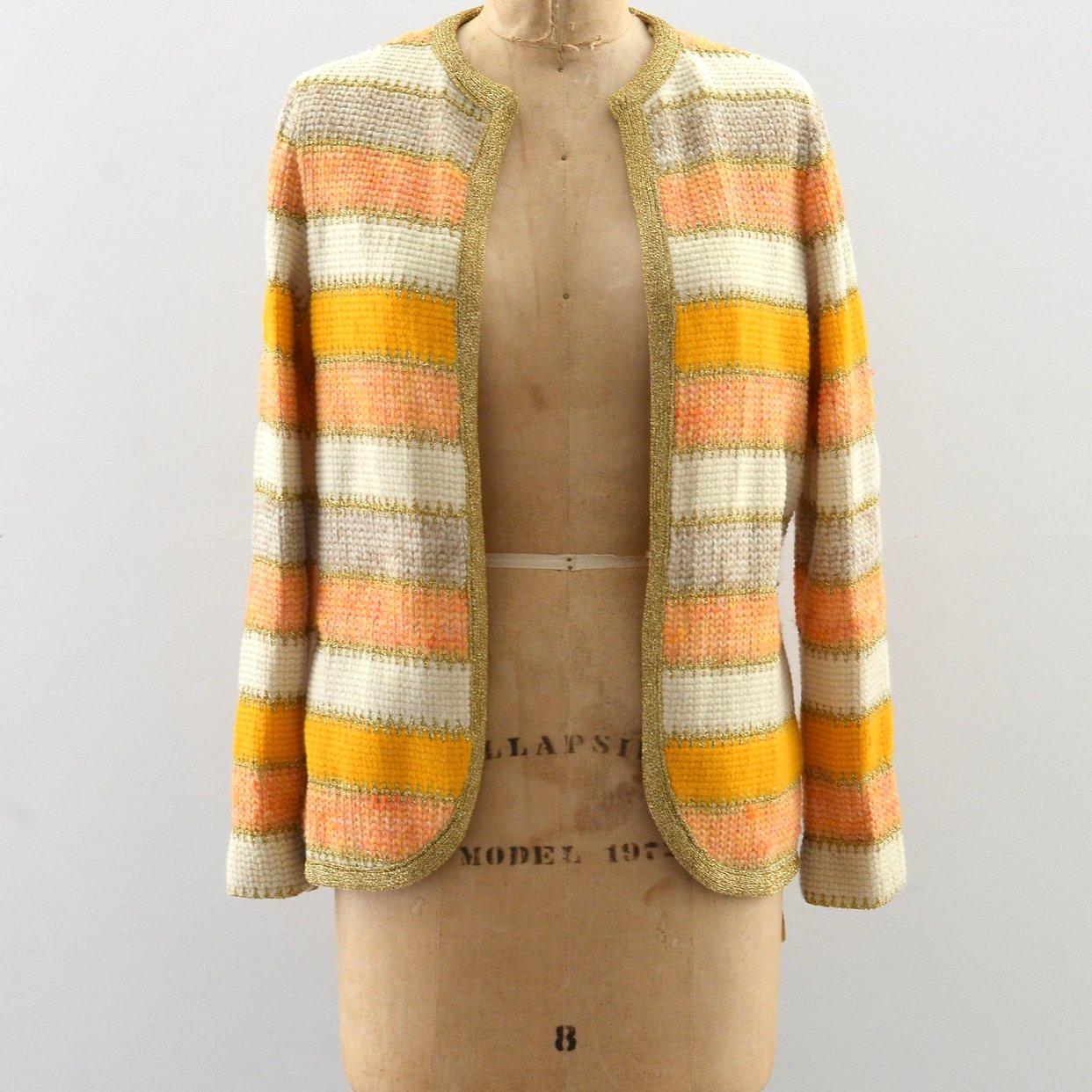 Vintage Metallic Gold Cardigan | Pickled Vintage - Palo Alto, CA | ATTIC
