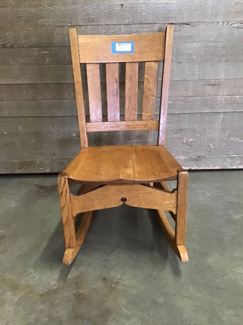 Antique Craftsman Oak Low-boy rocking chair (Tacoma) | Second Use ...