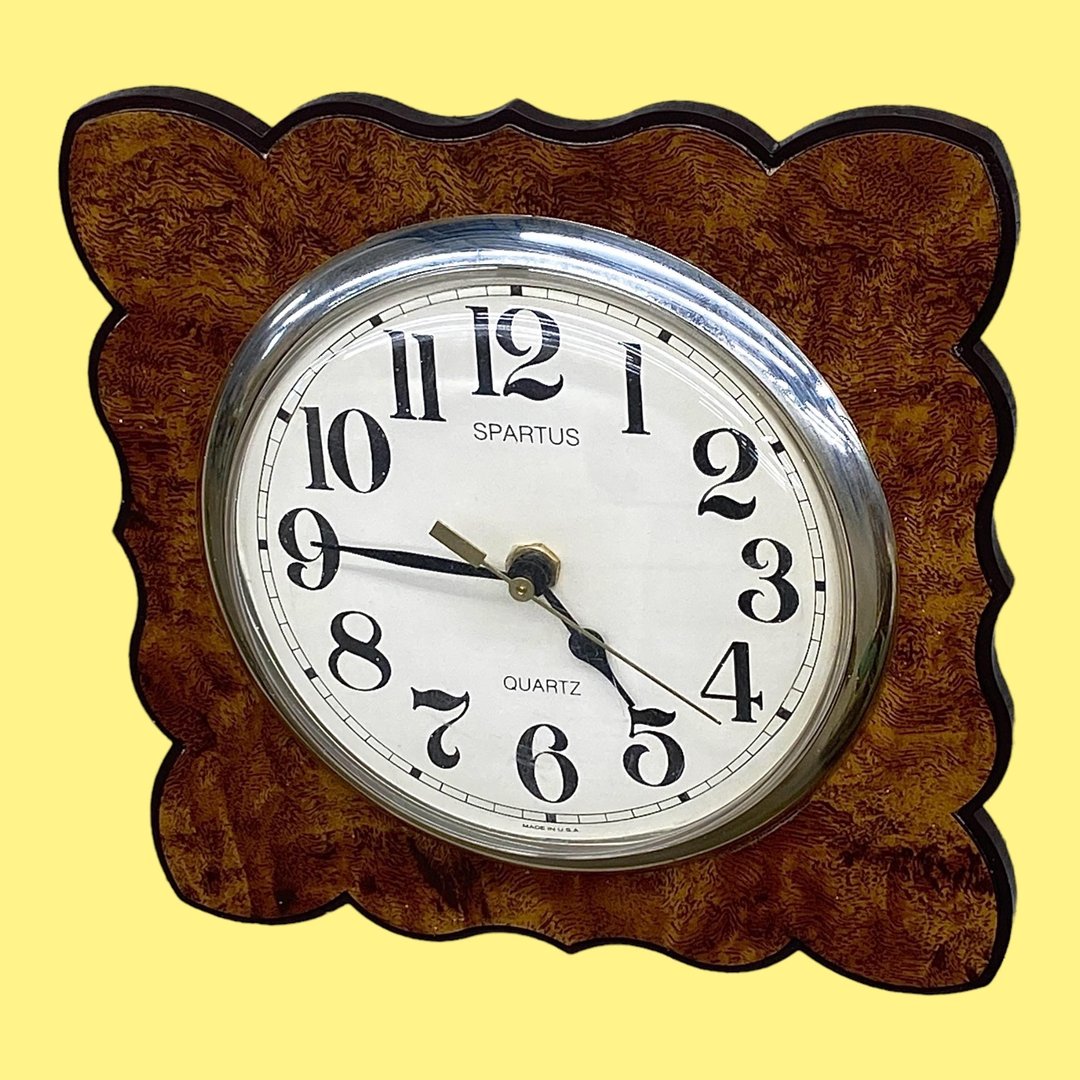 Vintage Spartus Wall Clock Retro 1970s Mid Century Modern + Model 5019 ...
