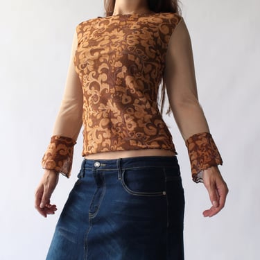 2000s Mesh Sleeve Top | Wornable - Philadelphia, PA | ATTIC