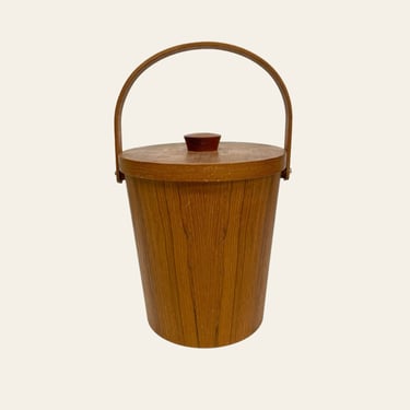 Vintage Ice Bucket Retro 1960s Viking + Handmade + Teak + Wood + Mid ...