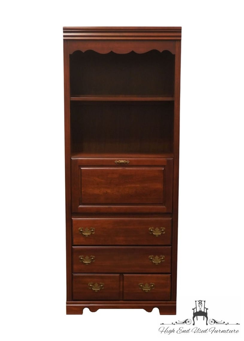 BROYHILL Lenoir House Country Traditional Style 30" Bureau Bookcase w ...