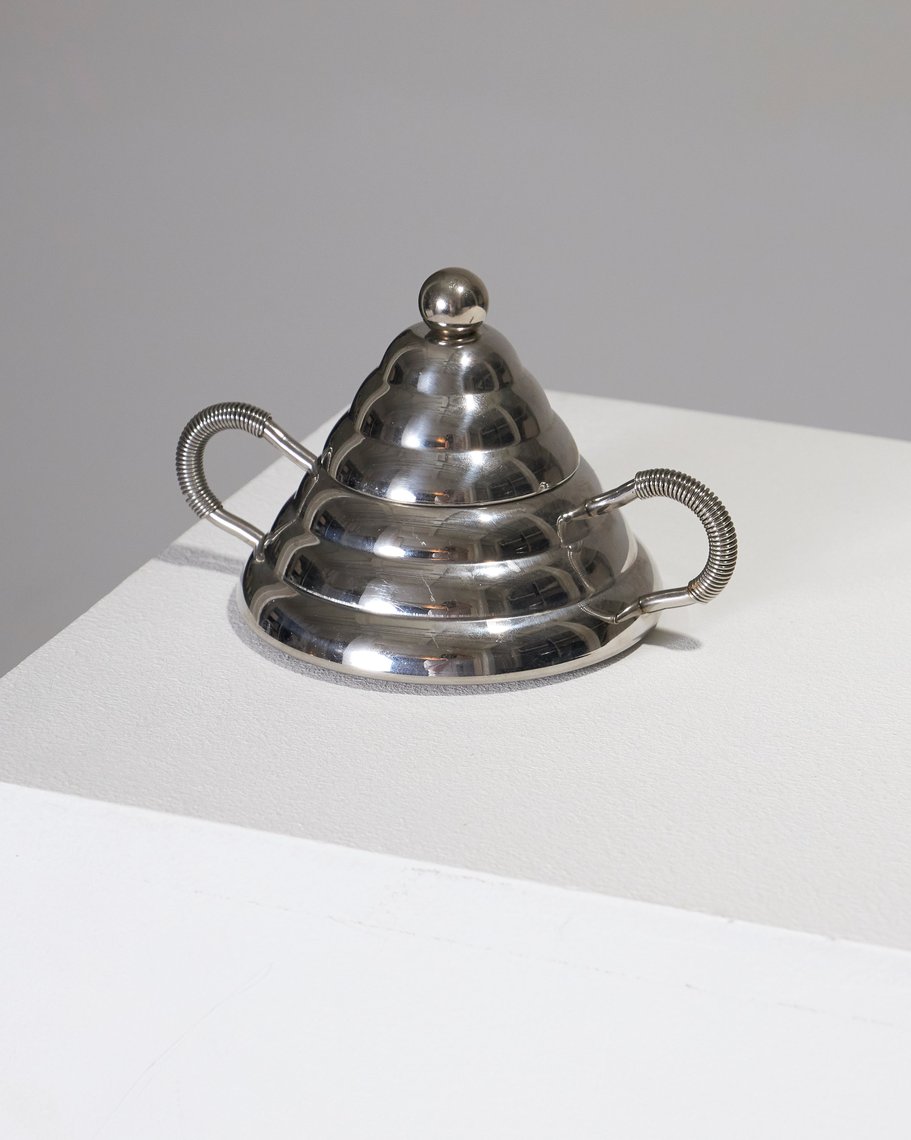 SUCRIER STELLA EN ACIER INOXYDABLE, 1980s | Paradis Galerie | Paris, France