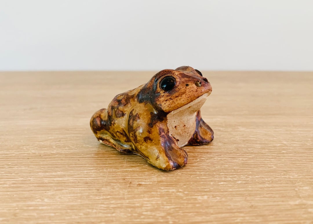 Vintage Ceramic Toad Sculpture Made in Japan | Delve Chicago | Chicago, IL