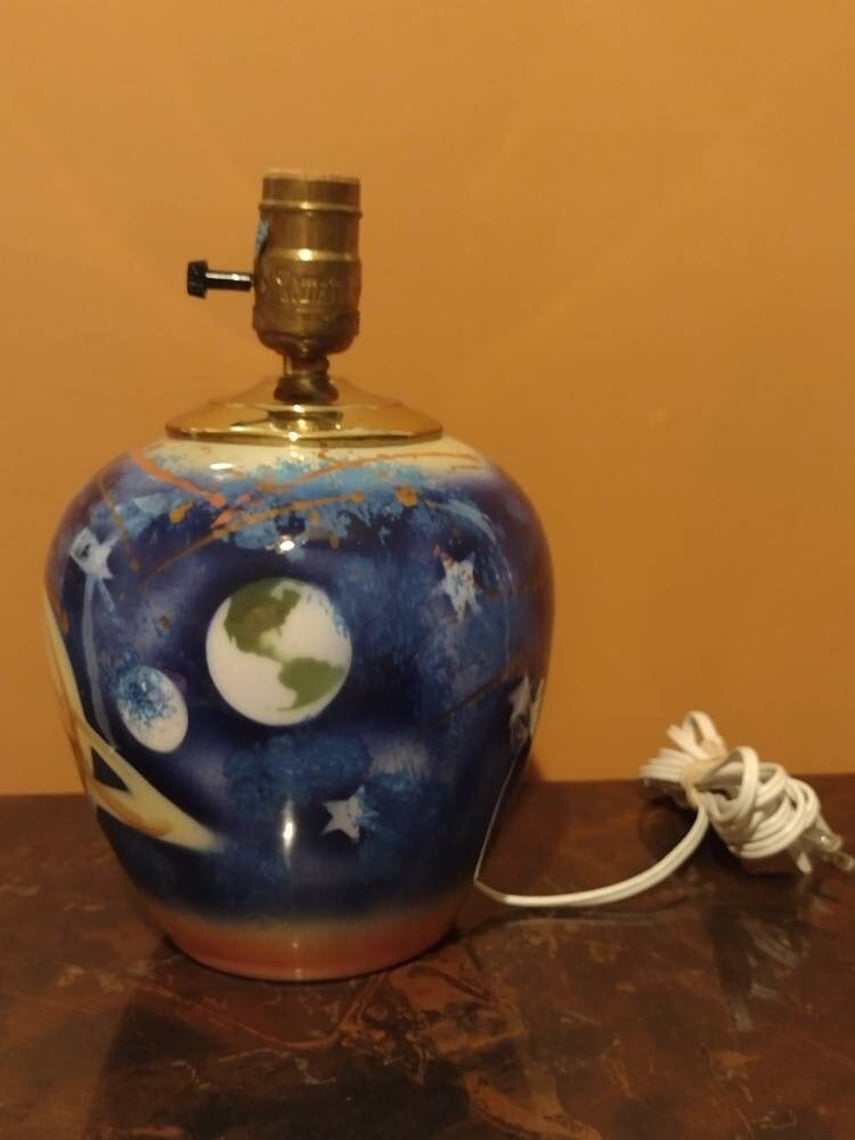 Vintage 1980s Signed Judith Stiles Studio Art Pottery Ceramic Celestial ...