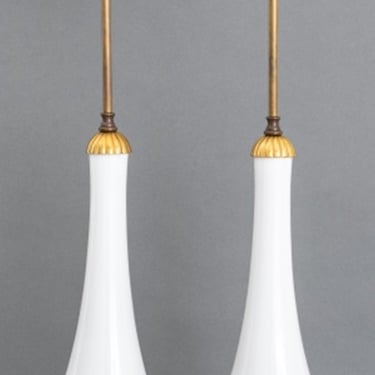 Neoclassical Porcelain Baluster Table Lamps, Pair | Showplace Antique ...