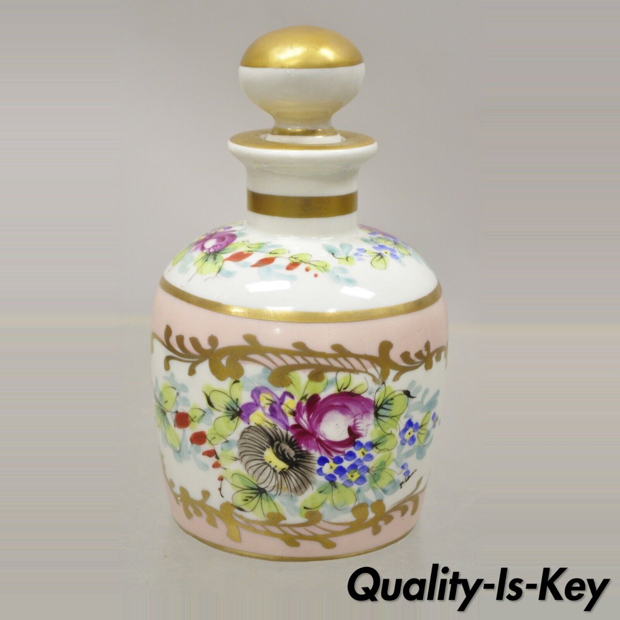 Vintage Hand Painted Porcelain Tea Caddy Tonic Perfume | Quality is Key ...