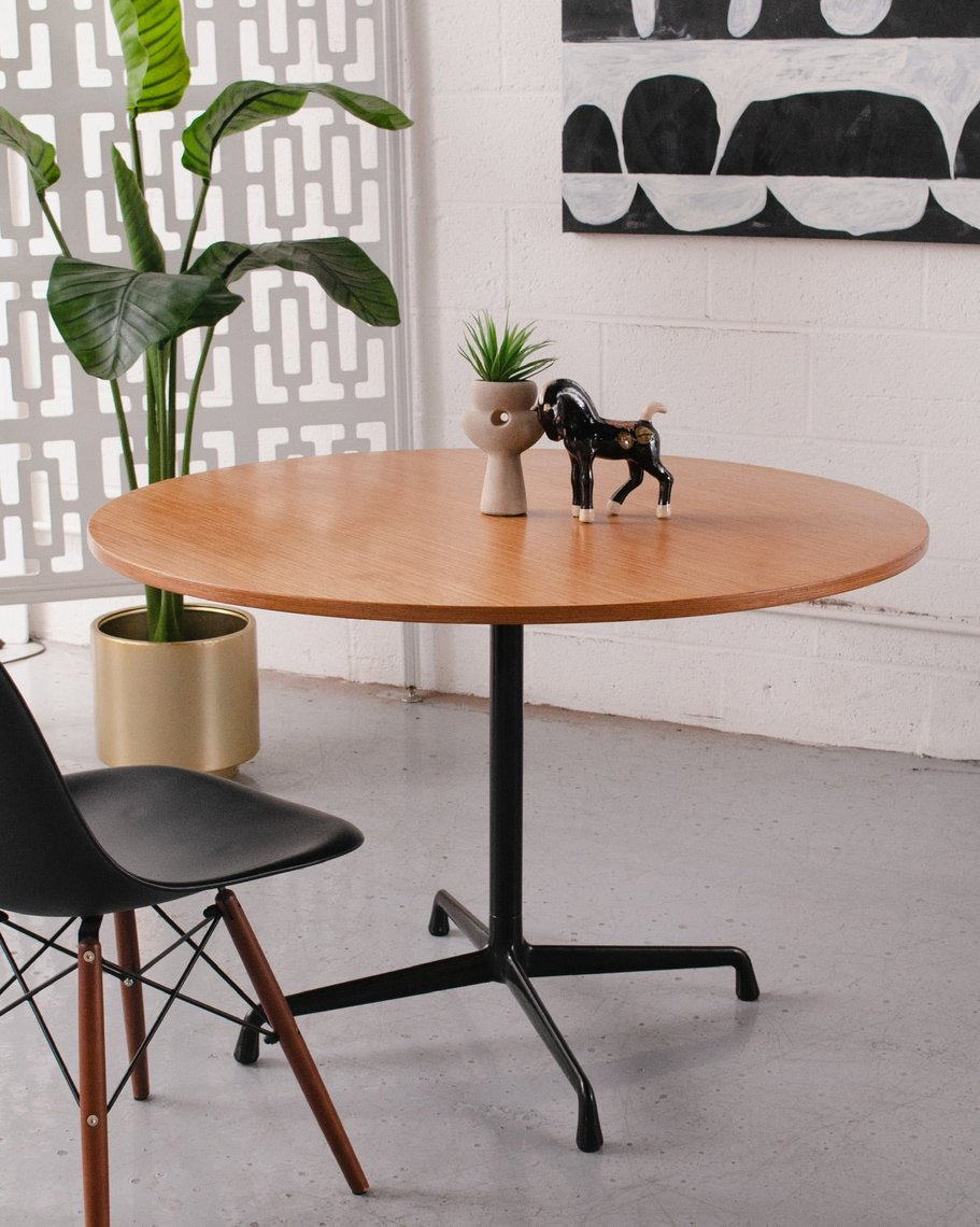 Herman Miller Round Dining Table | Sunbeam Vintage | Highland Park ...