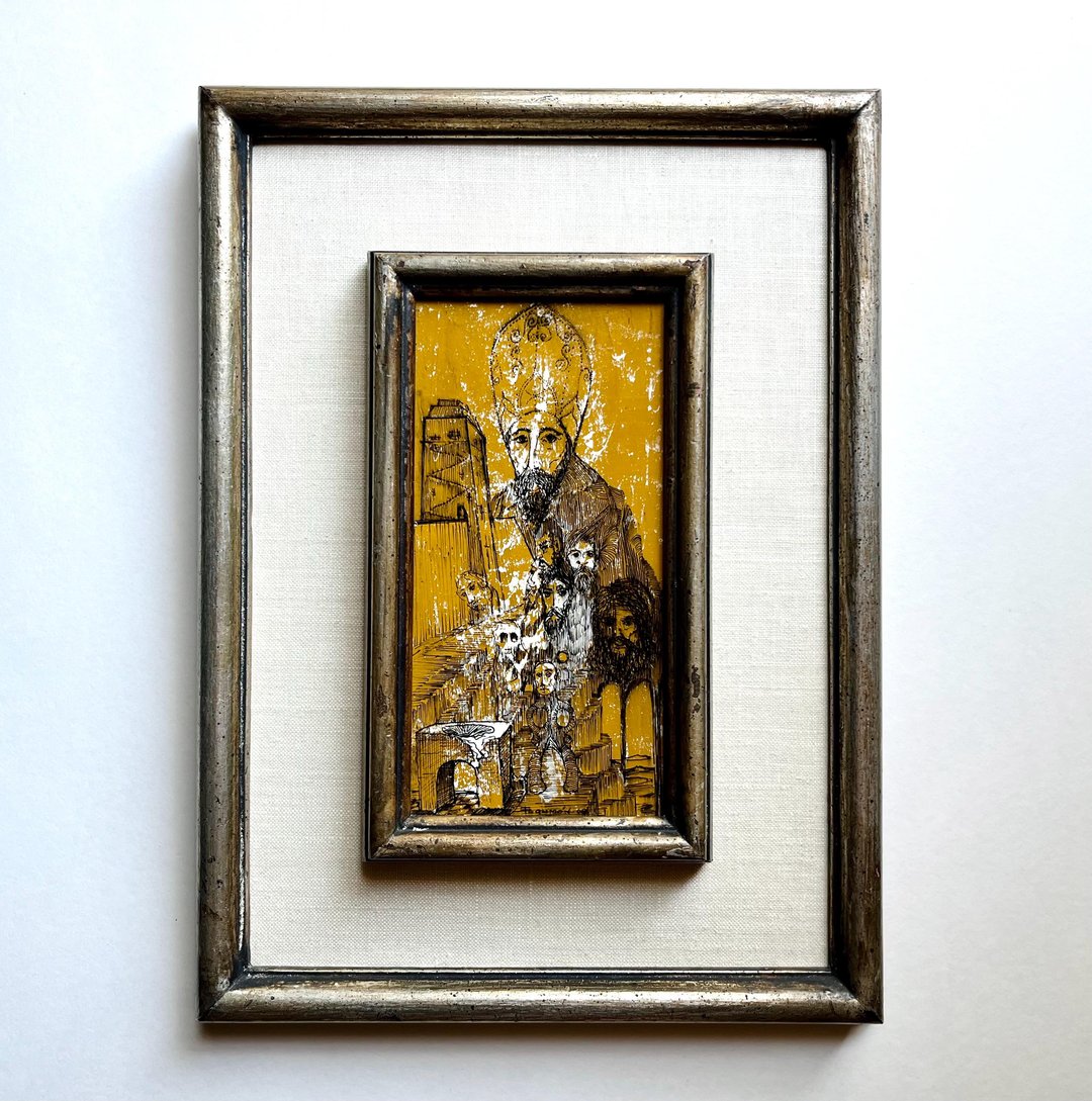 Intriguing Modernist Oil Painting By Fegumon Fernando Guzman Monroy ...
